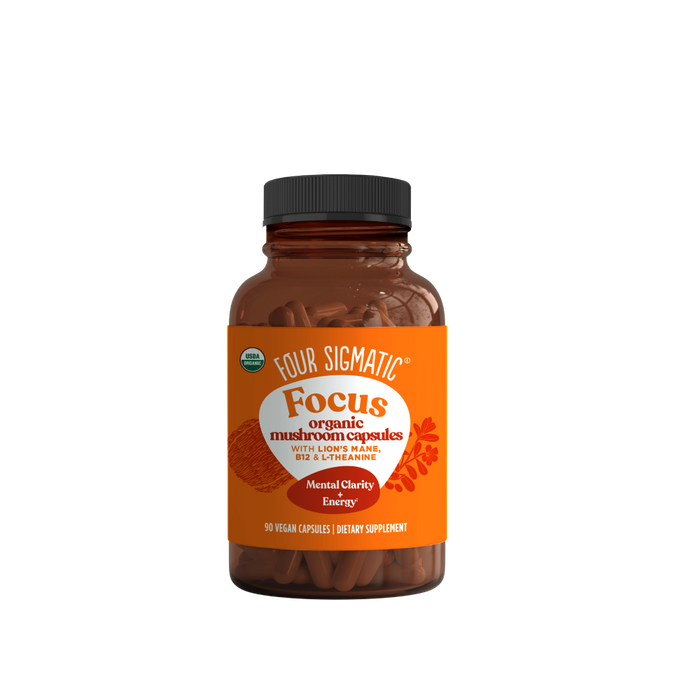 Focus Capsules: Lion's Mane Mushroom Mental Clarity