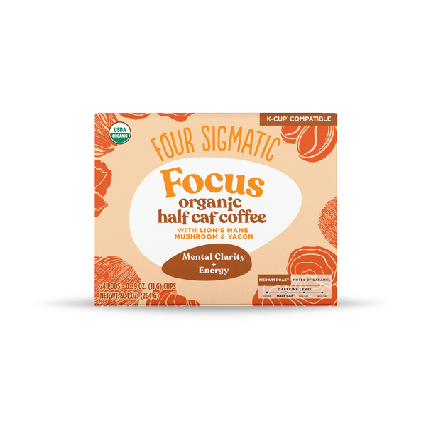 Half-Caf Coffee Pods: Smooth Mushroom Coffee Blend