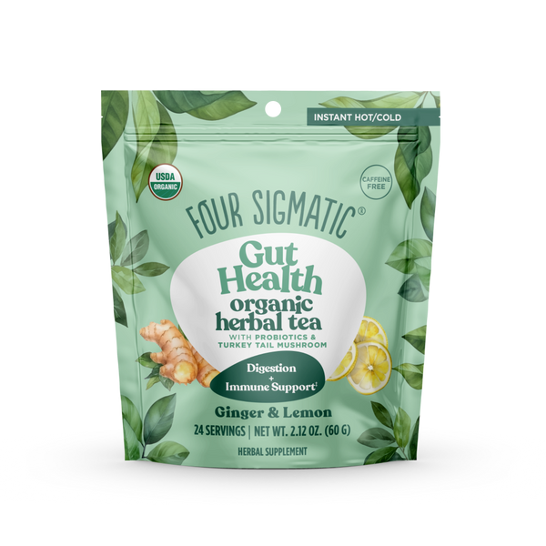 Gut Health Organic Herbal Tea: Instant Tea with Adaptogens