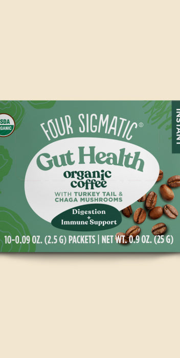 Gut Health Instant Coffee with Chaga and Turkey Tail Mushrooms