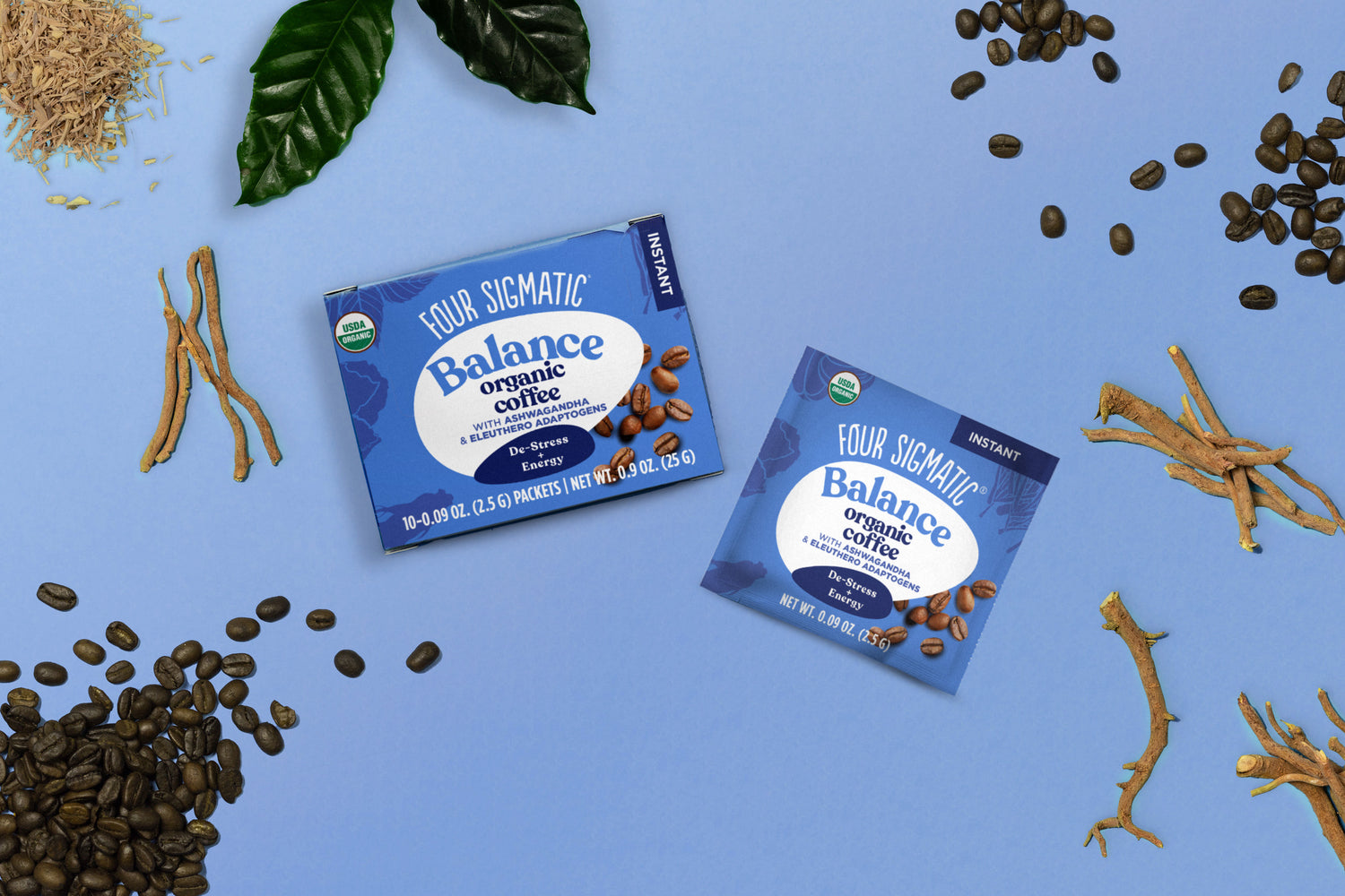 Balance Instant Coffee: Adaptogenic Mushroom Wellness Blend